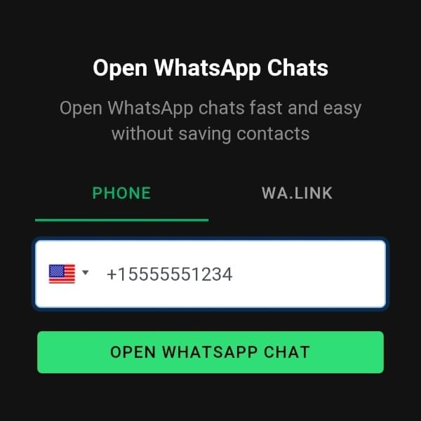 How To Open WhatsApp Chats Without Saving Contacts Walink Blog